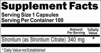 BUY 1 GET 2 FREE Strontium Bone Maintenance 340mg 100 or 200 Capsules ...