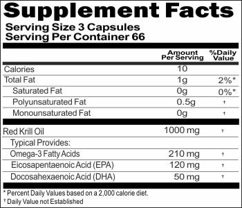 BUY 1 GET 2 FREE Red Krill Oil 1000mg 180 Capsules| thenewvitaminstop